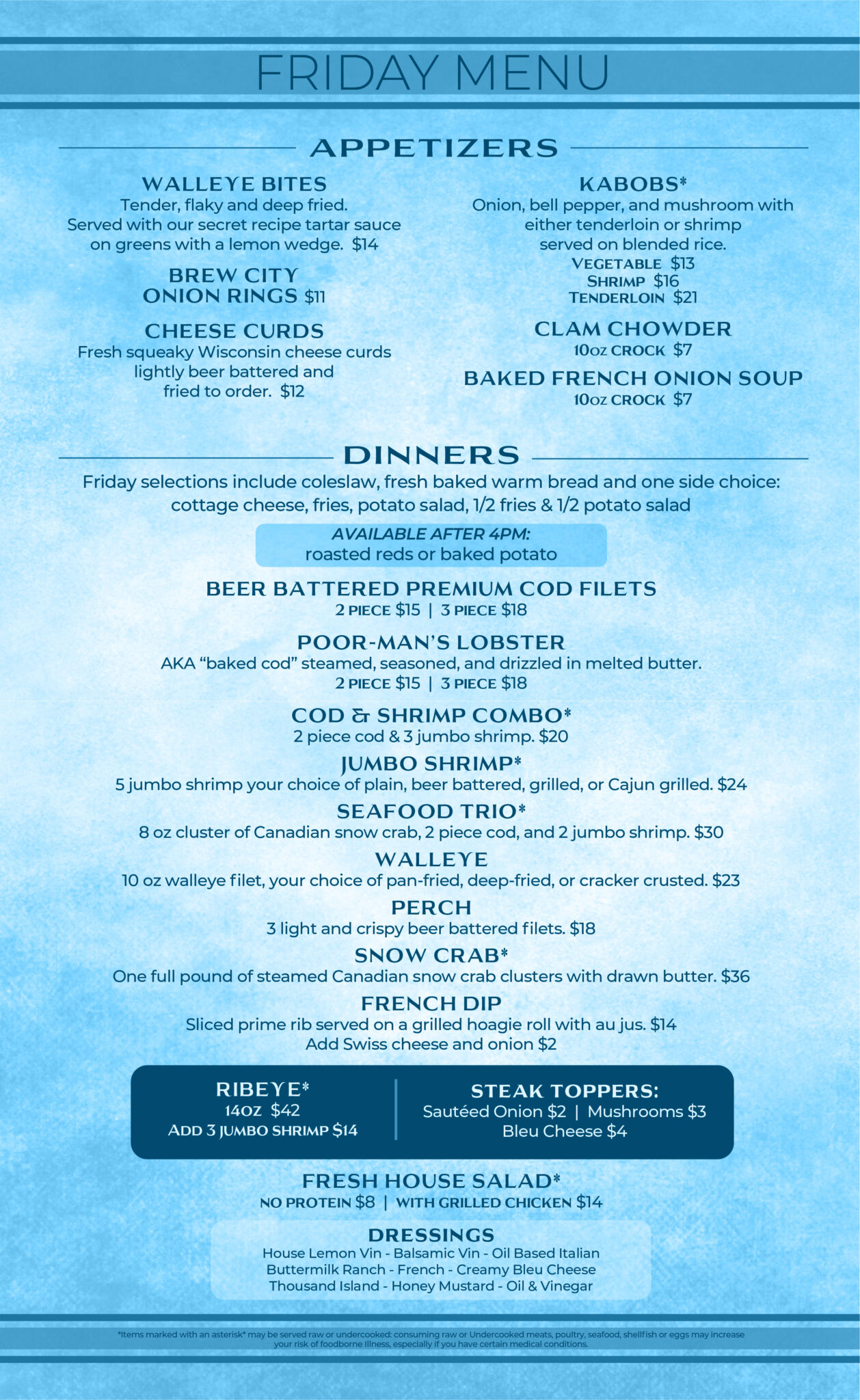 Menus – The Palms
